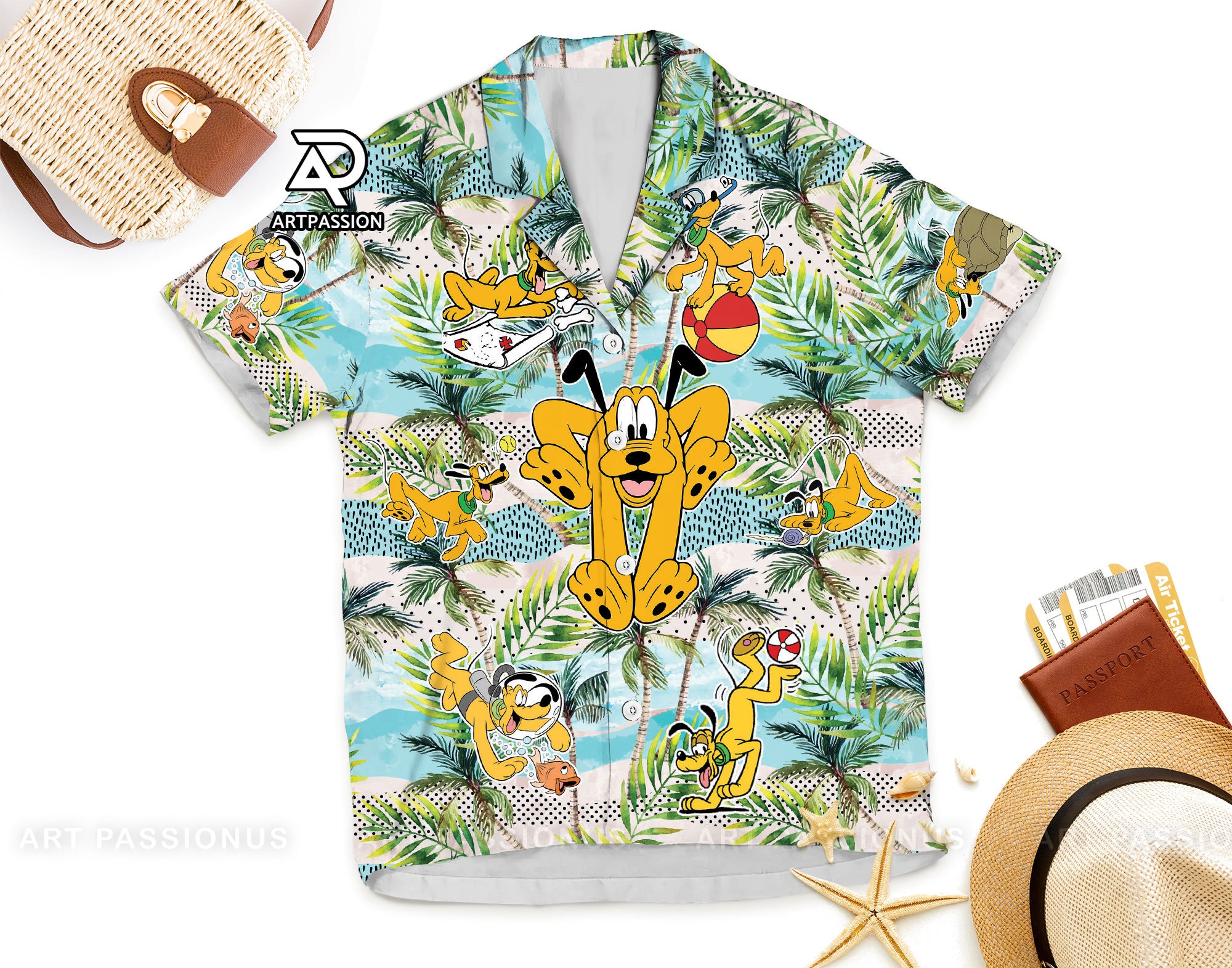 Funny Pluto Aloha Summer Shirt, Disney Pluto Hawaiian sold by Yarael Poof*olive*netta | SKU ...