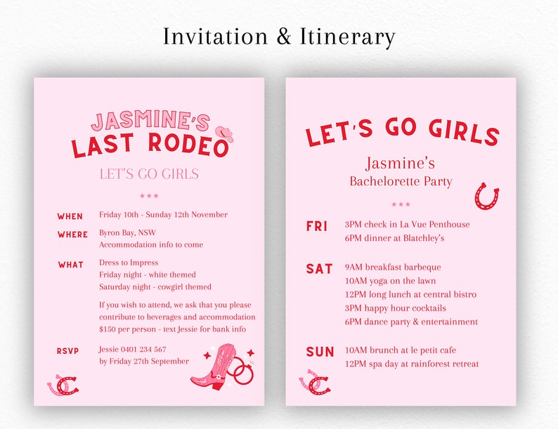 Last Rodeo Themed Bachelorette Party | Party Planning and Games ...