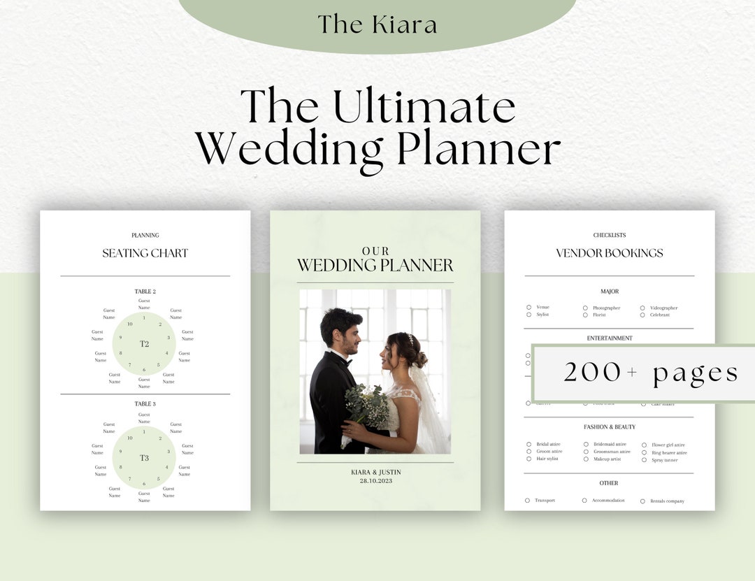 Ultimate Digital Wedding Planner | Printable Planner Template and ...