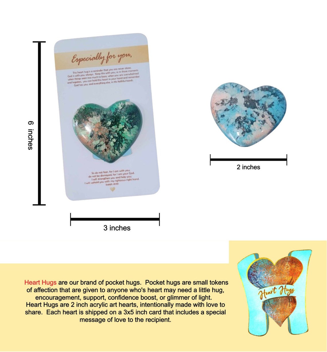 Heart Hug - Pocket Hug, Encouraging Gift, Support - Etsy