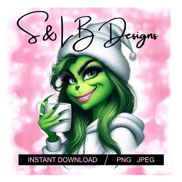 Female Grinch Art - Etsy