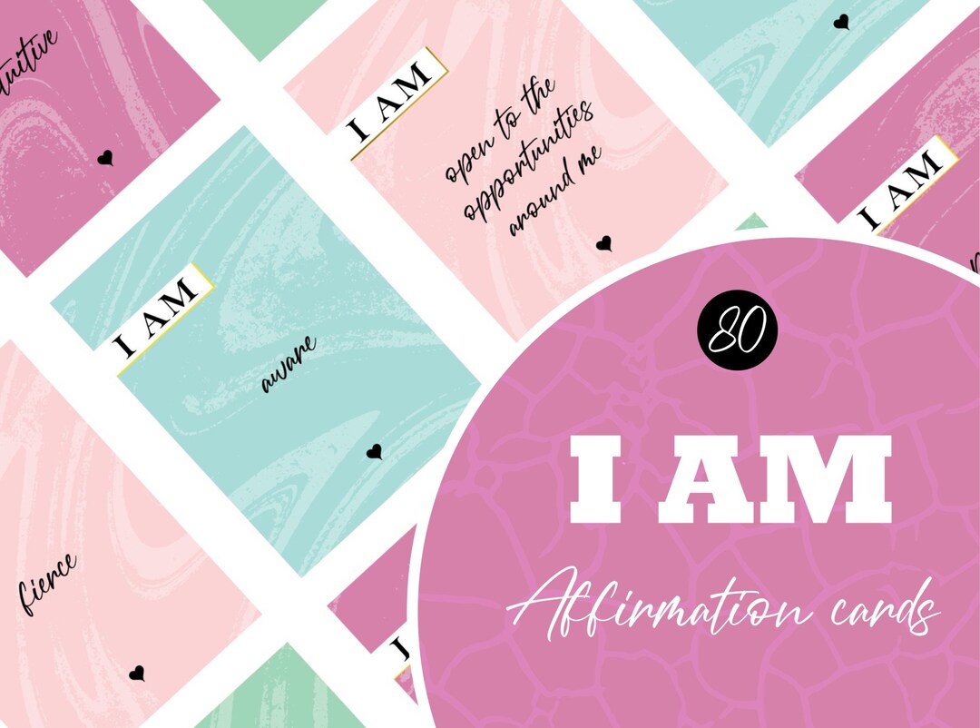 Printable "i Am" Affirmation Cards , PDF - Etsy