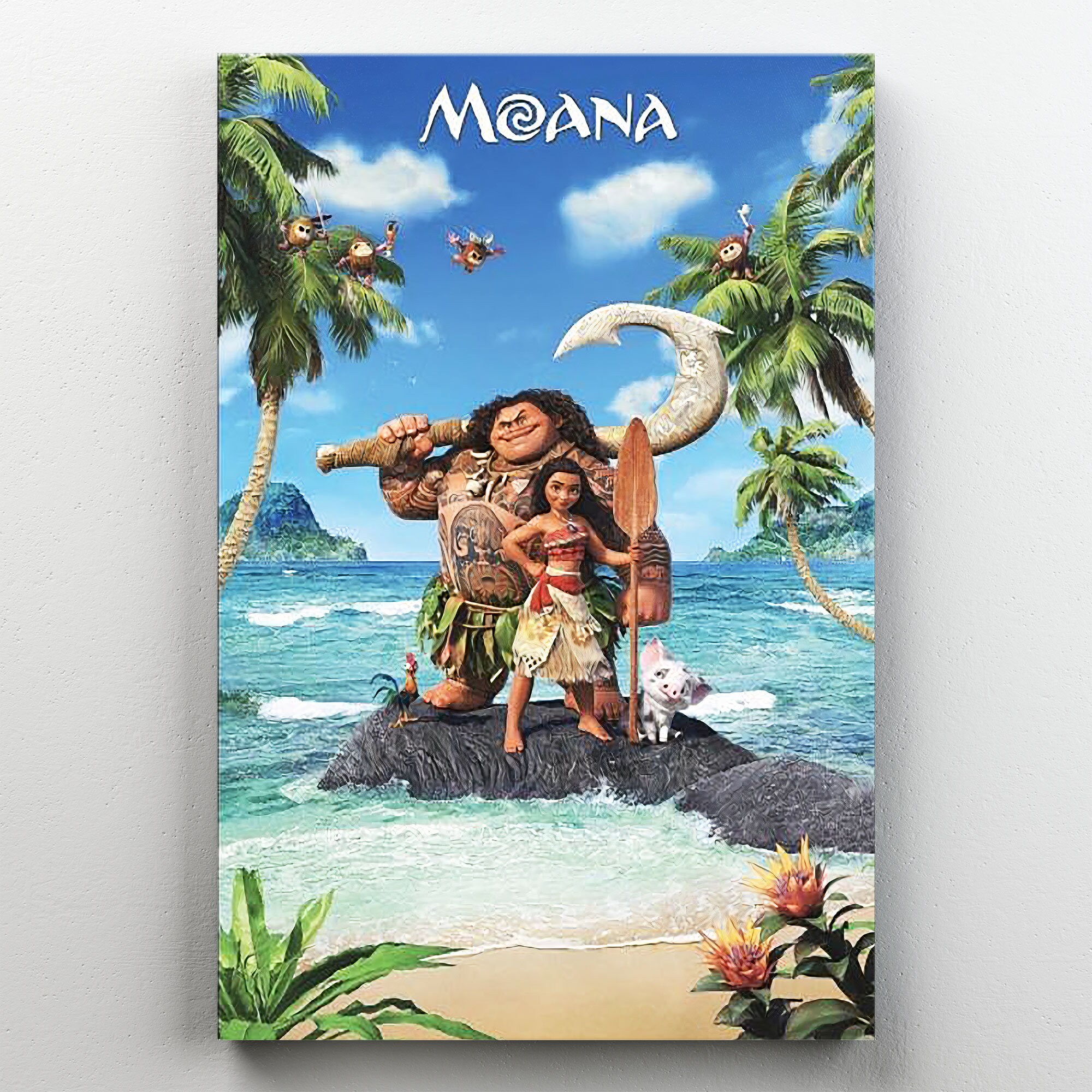 Disney Moana Poster, Island of Motunui Poster, Vintage Disney Poster ...
