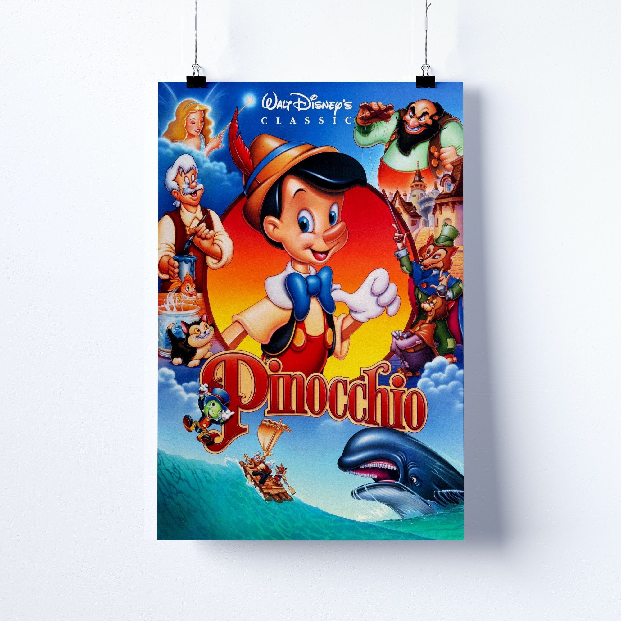 Disney Pinocchio Animated Character Poster sold by Hydraulic-Jacquelin ...