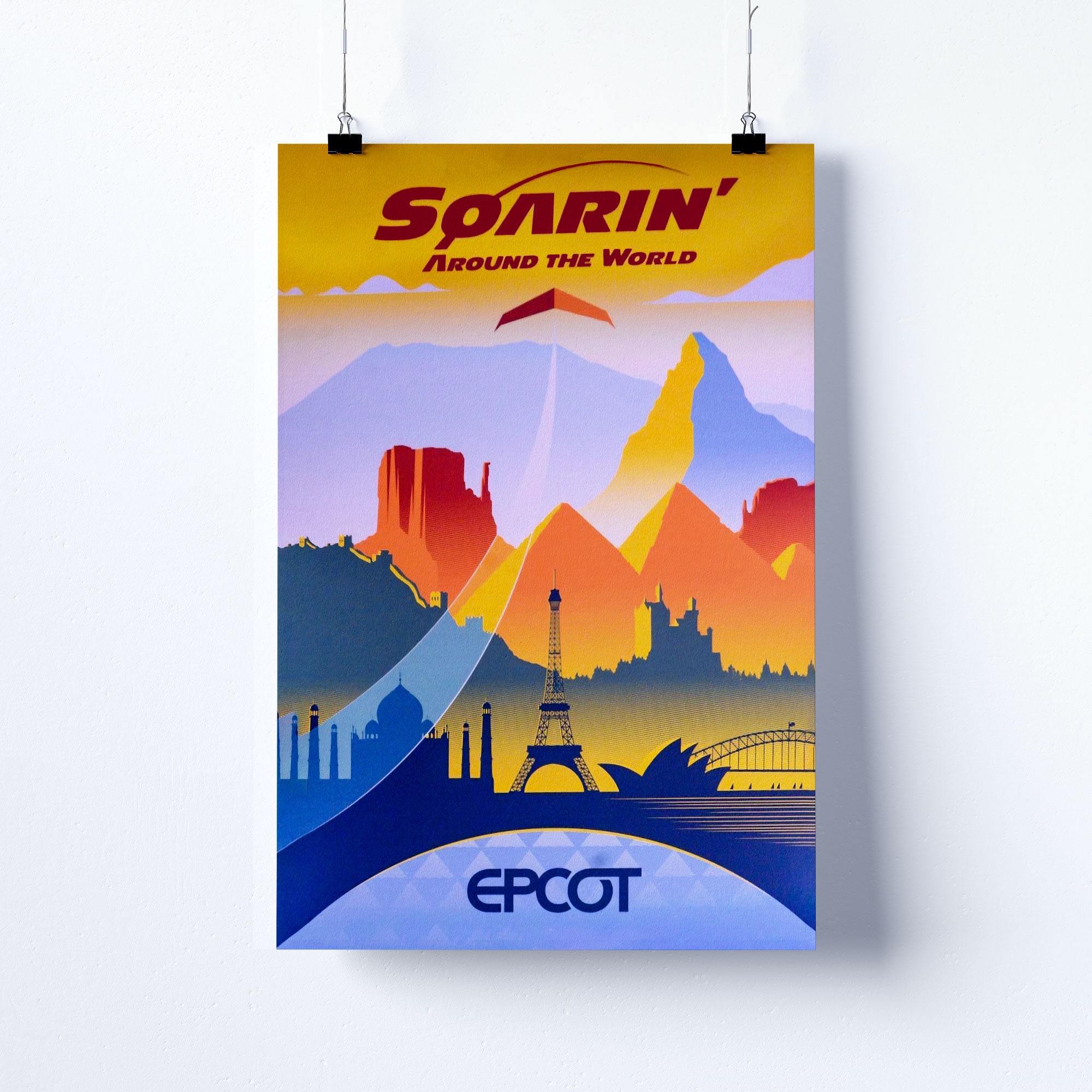 Soarin Around the World Poster, Disneyland Poster sold by DaviSchmidt ...