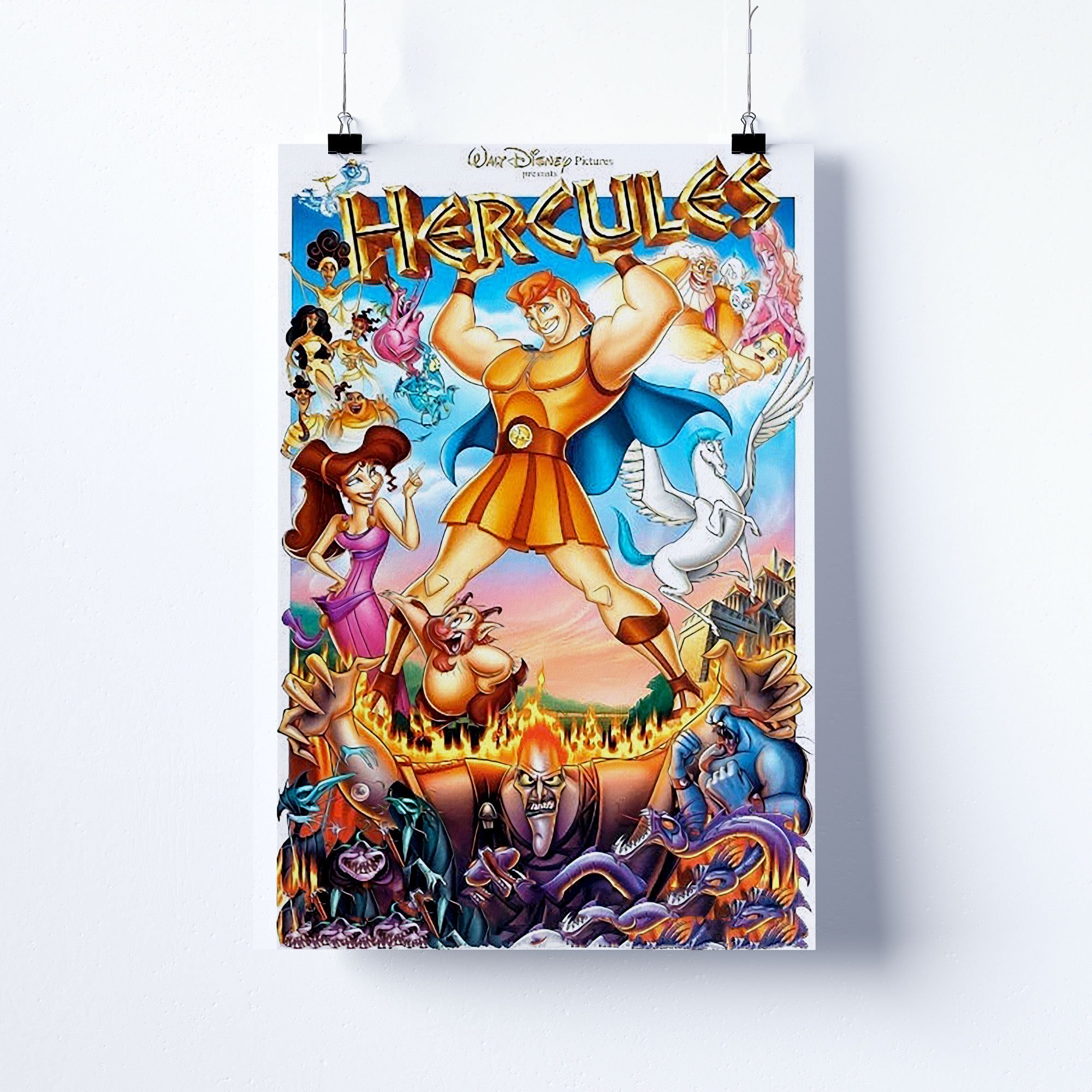 Hercules Poster, Hercules Classic Movie Poster, Disney Movie Poster ...