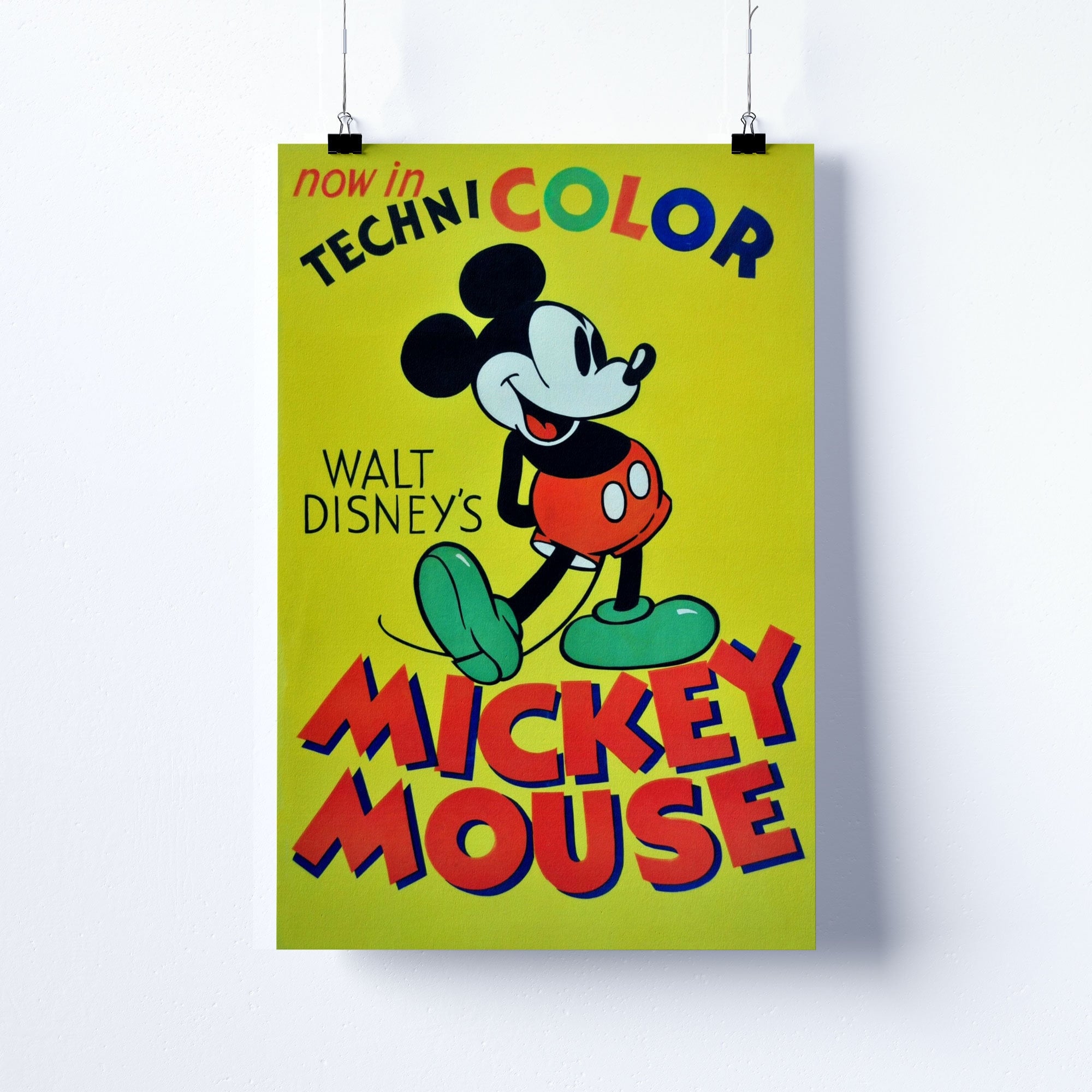 Disney Mickey Poster Mickey Mouse Walt Disney Poster Mickey - Etsy