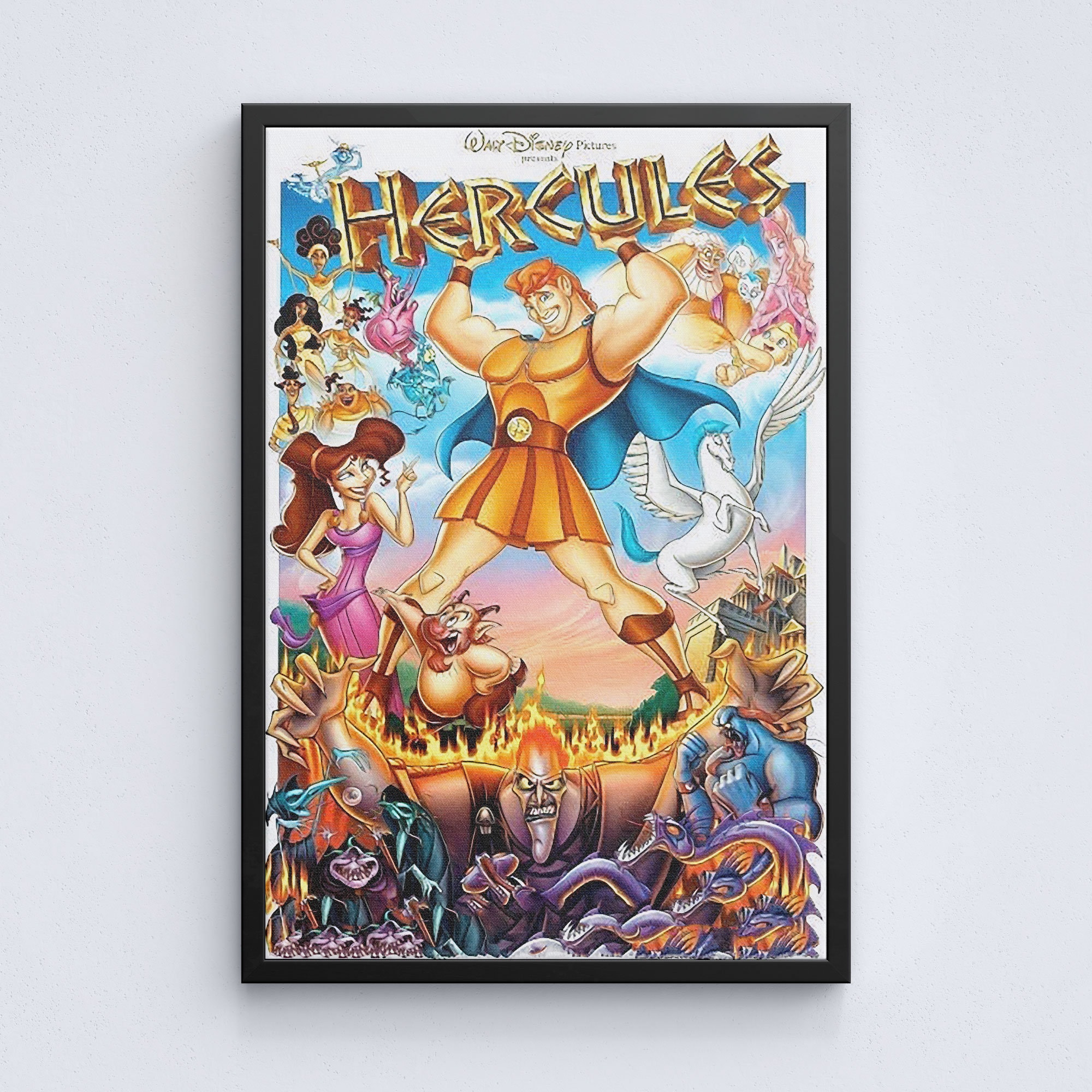 Hercules Poster, Hercules Classic Movie Poster, Disney Movie Poster ...