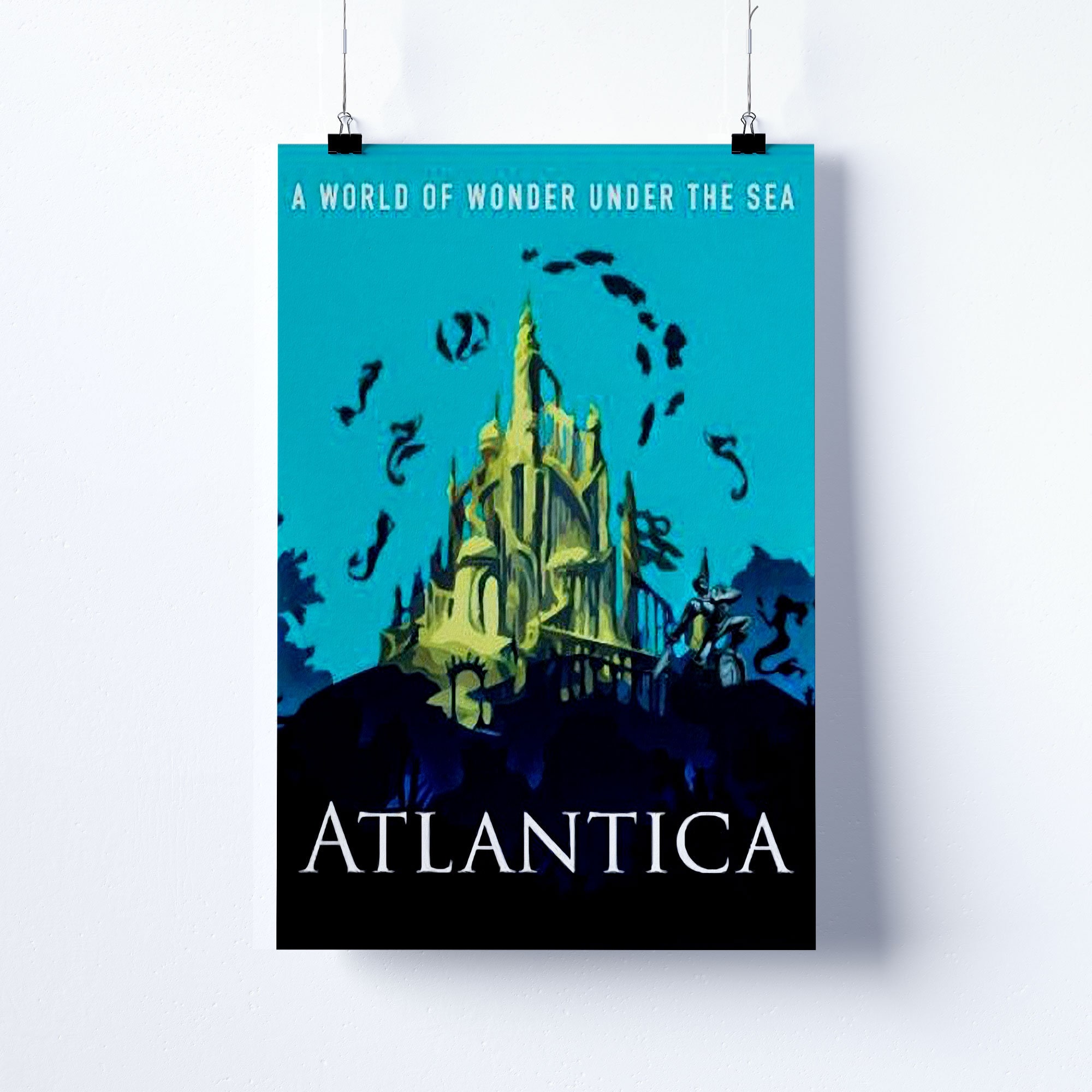 Atlantis Disney Poster, Vintage Disney Poster sold by Two-Bit Hermine ...