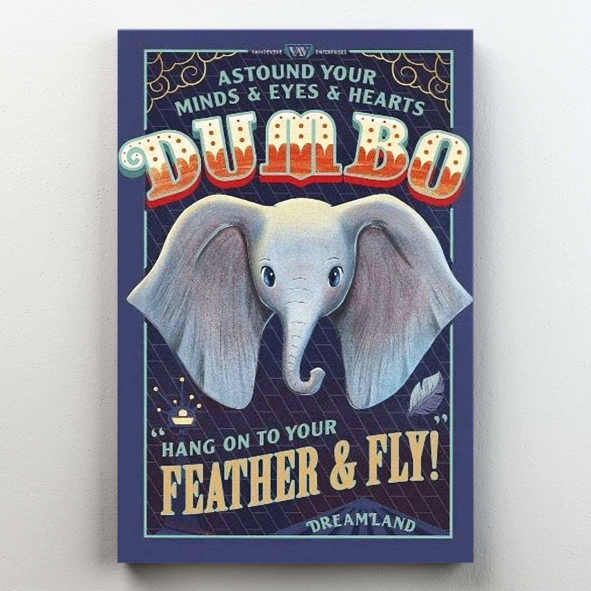 Dumbo Elephant Poster, Dreamland Poster, Dumbo The Flying Elephant ...