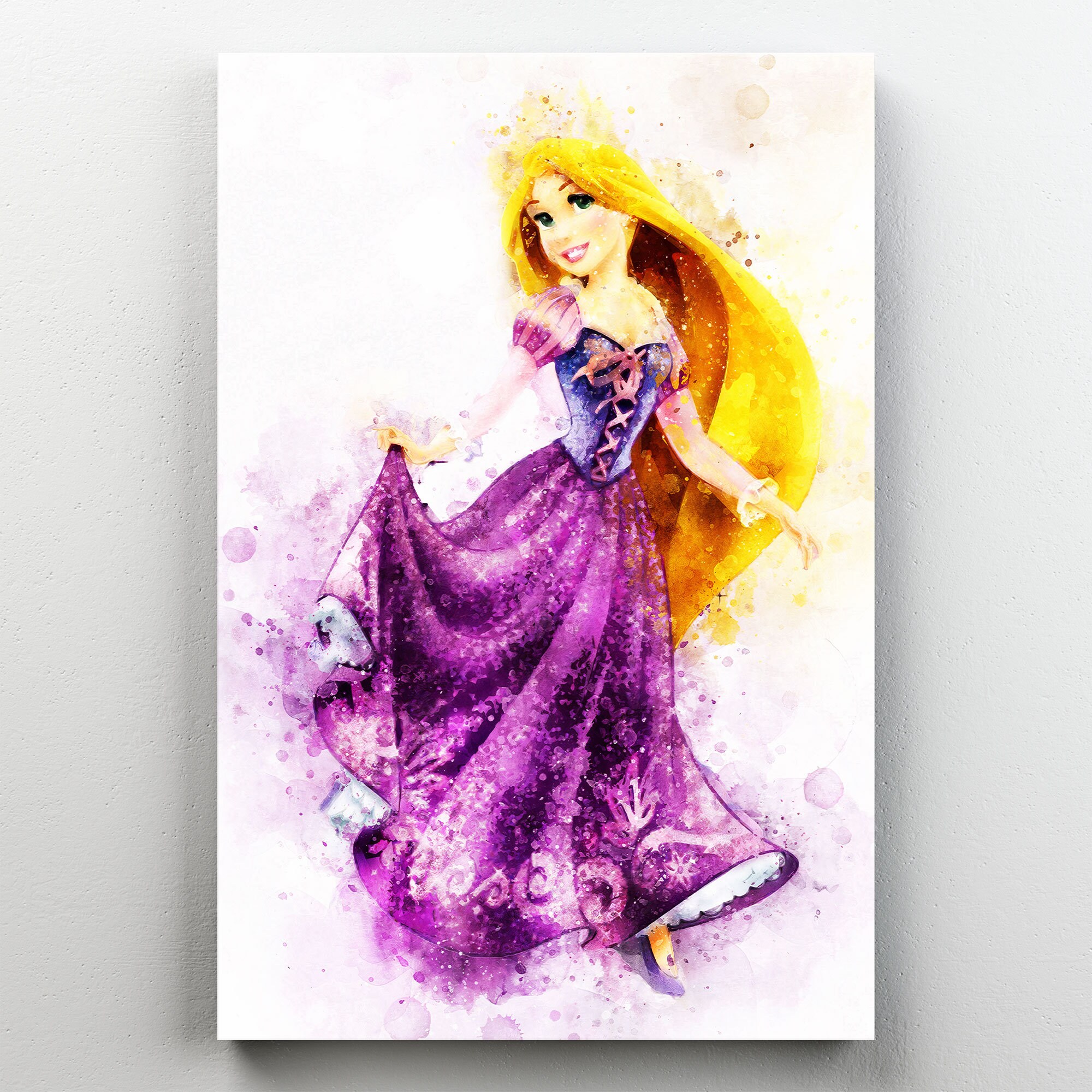 Disney Tangled Poster Tangled Wall Art Disney Princesses Etsy
