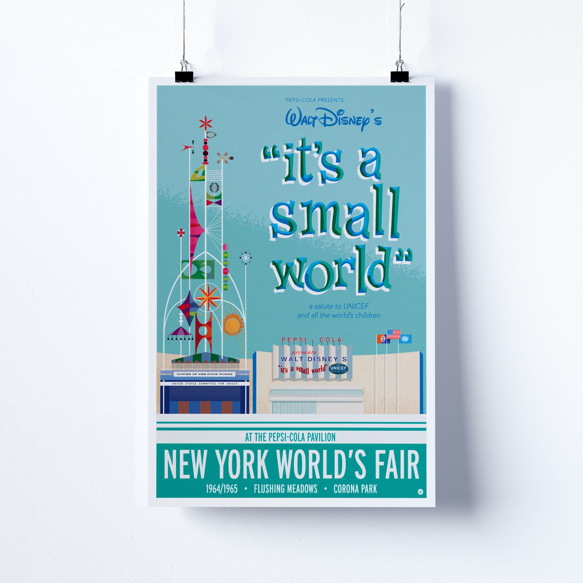 Disneyworld Its a Small World Attraction Poster sold by Emily ...