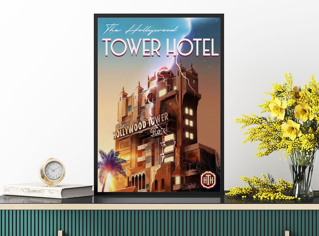 Tower of Terror Poster Disney Hotel Poster Hollywood Studios - Etsy