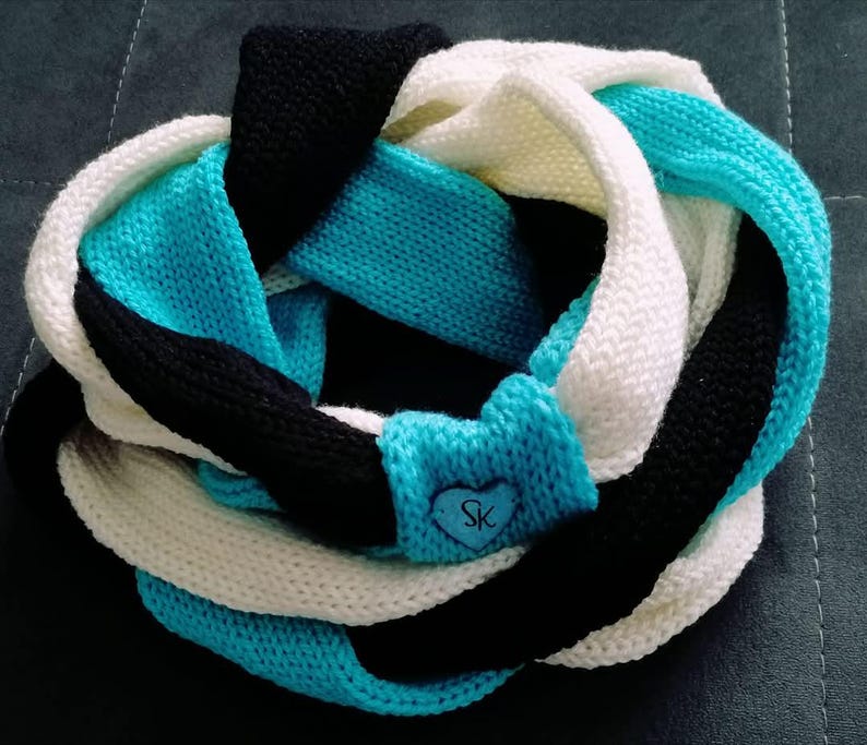 Loop Scarf Pattern in English for 22 Needle Knitting Machine - Etsy