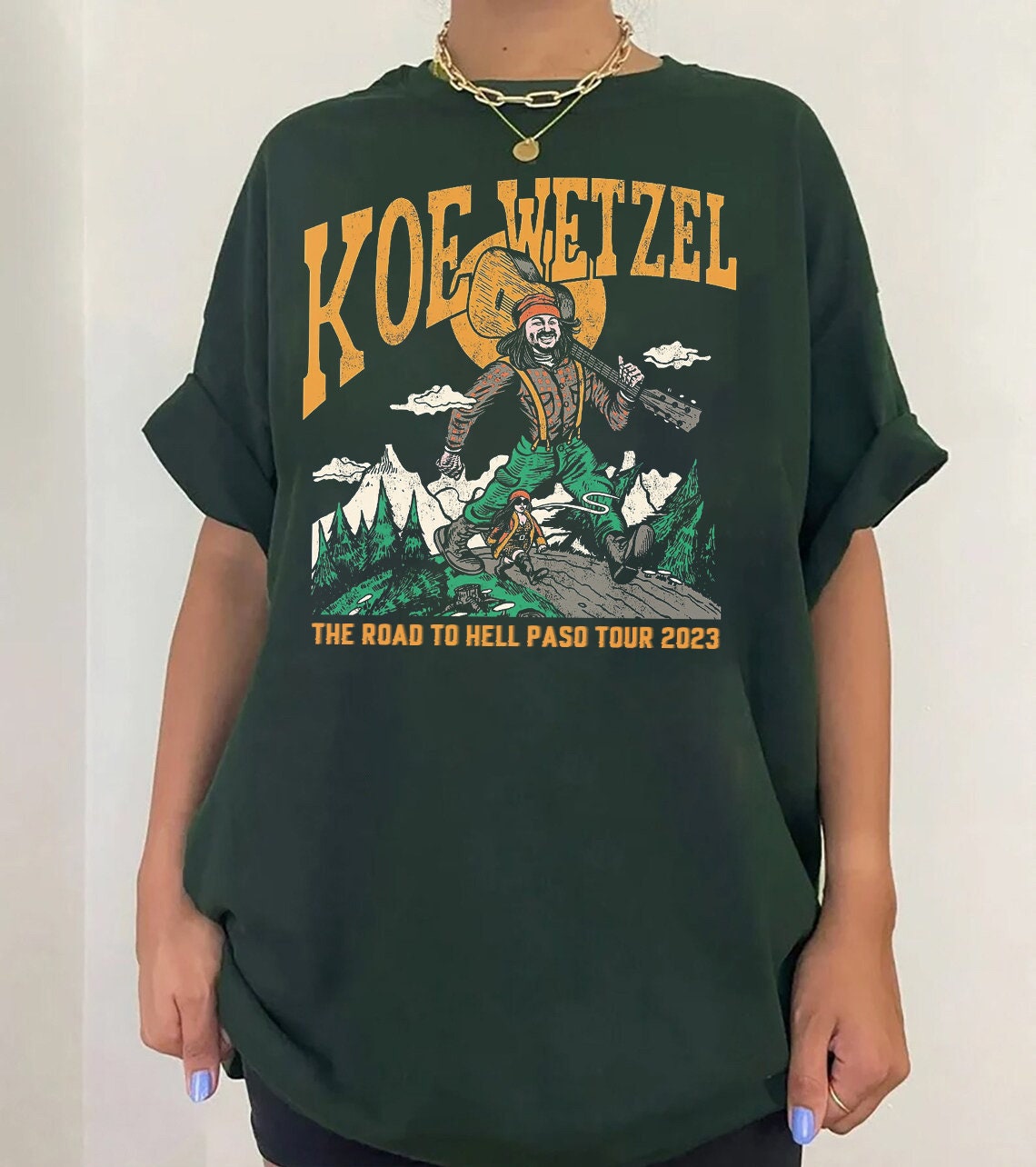 Comfor Color Koe the Road to Hell Paso Tour 2023 Funny Shirt, Country Music Fan Gift, Koe ...