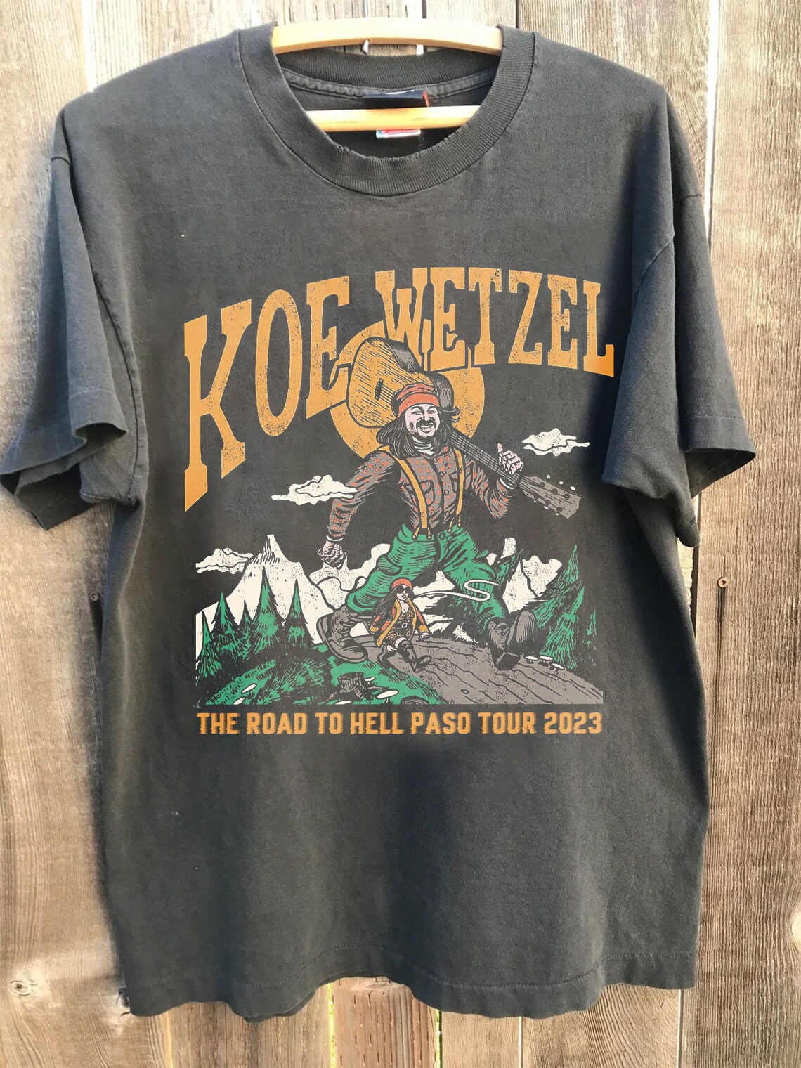 Comfor Color Koe the Road to Hell Paso Tour 2023 Funny Shirt, Country Music Fan Gift, Koe ...