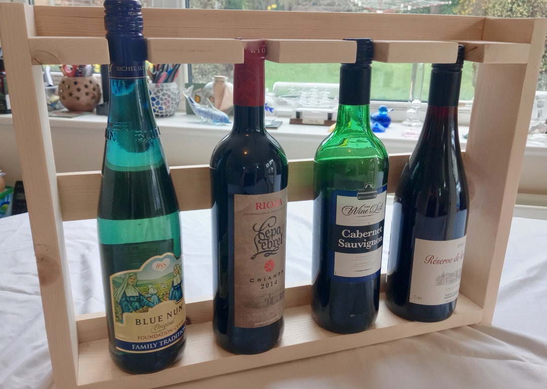 Handcrafted Wine Rack - Etsy