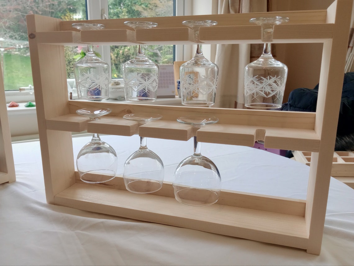 Small Wine Glass Rack - Etsy