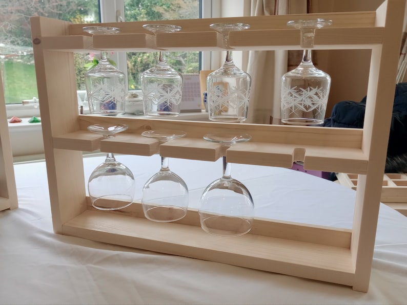 Small Wine Glass Rack - Etsy