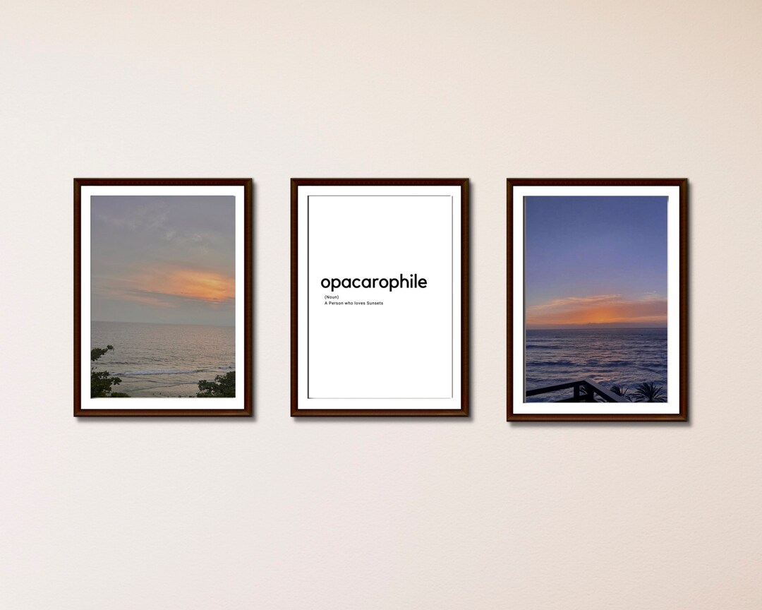 Sunset Poster Set of 3, Poster for Wall, Photo Print, Trendy Wall Art ...