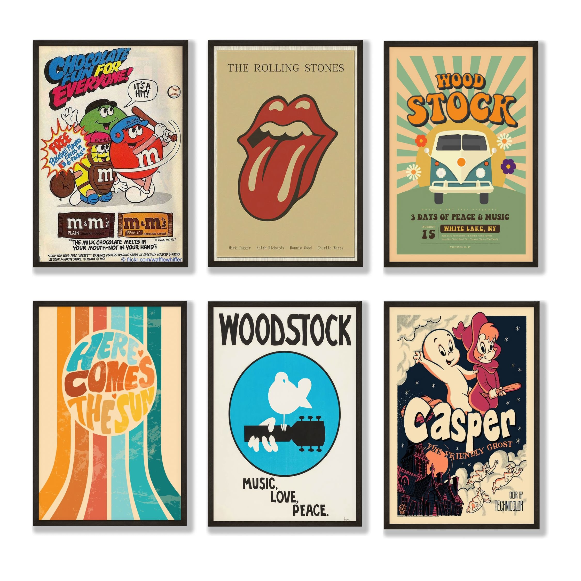 Set of 78 Prints 70s Poster Set, Aesthetic Collage Dorm Room Decor ...