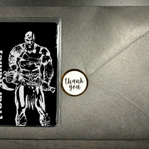 Custom Kratos Metal Card God of War Video Game Edition Matte Black ...