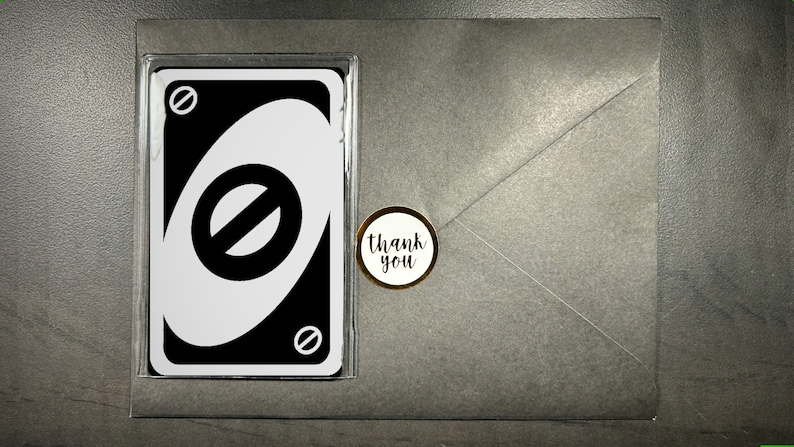 Custom Uno Skip Card Metal - Personalized Laser Engraving | Matte Black ...
