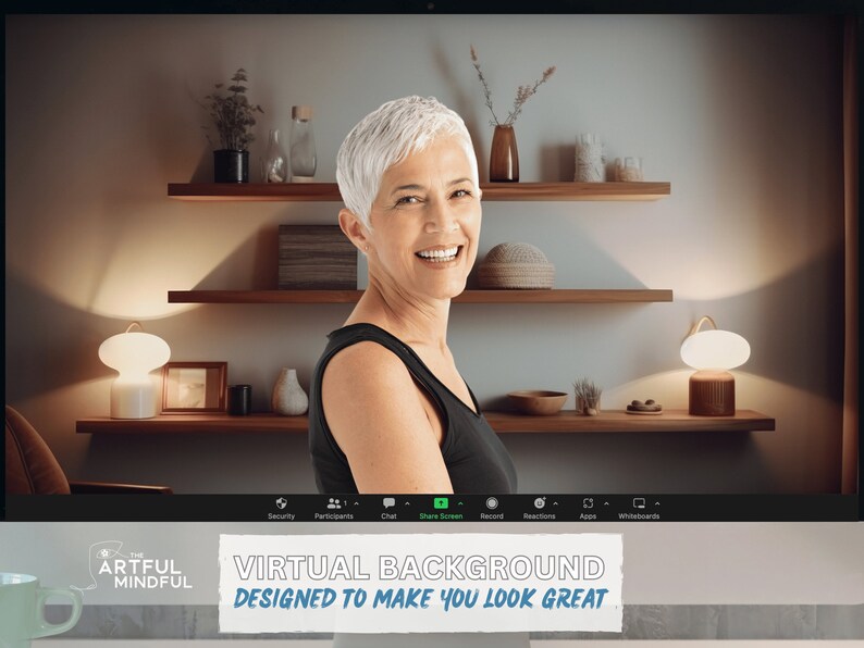 Zoom Backgrounds Pack of 5, Virtual Background, Virtual Office ...