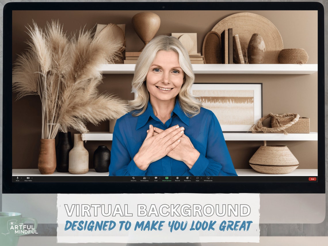 Zoom Background Pack of 5, Virtual Background, Shelves Background ...