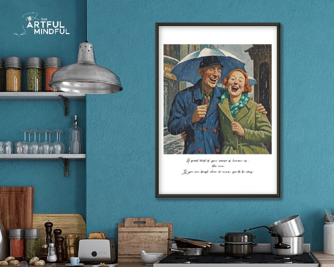 FRAMED Fun Wall Art Laughter Wall Art Happy Wall Art Trendy Wall Art - Etsy