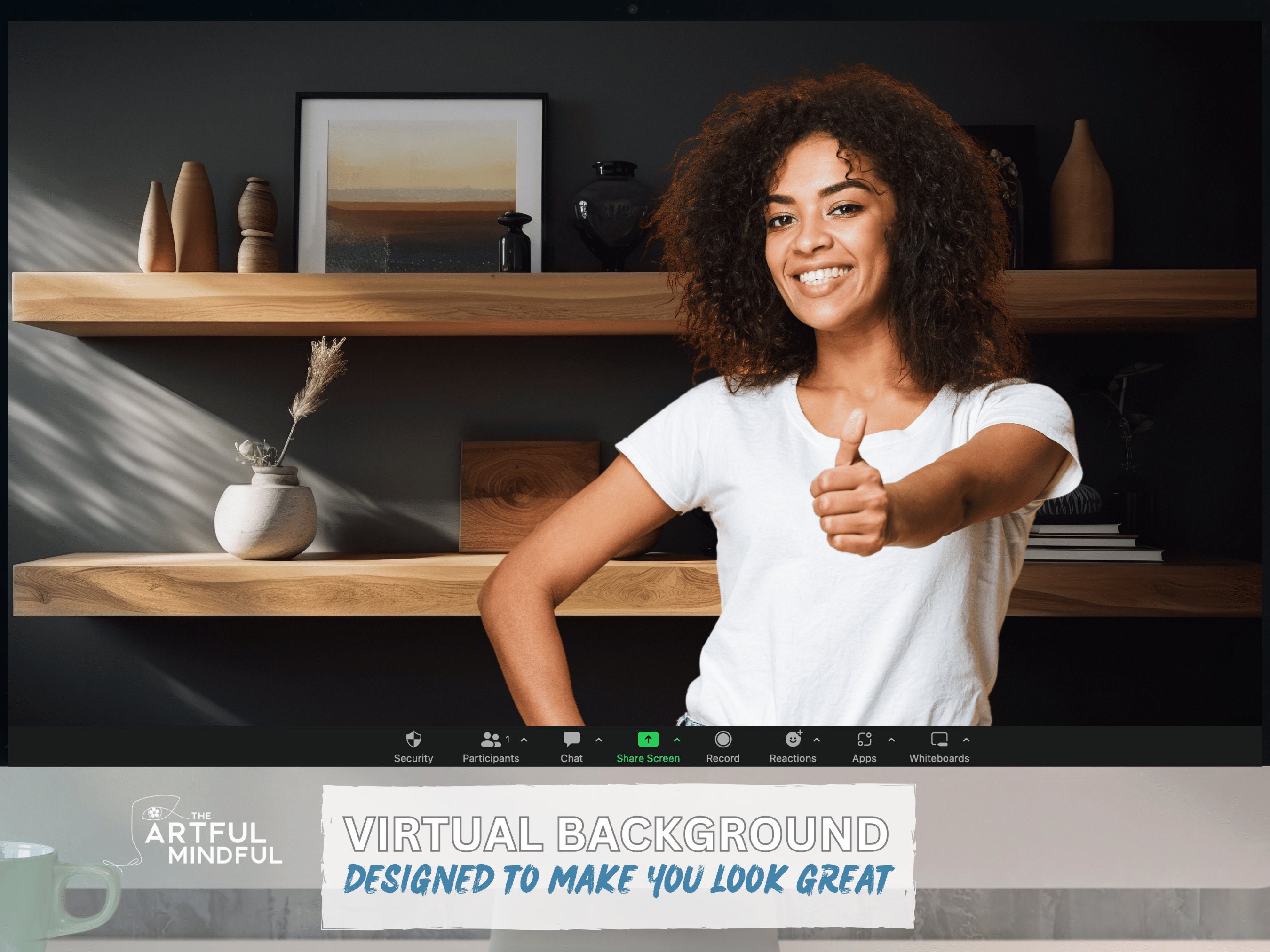 Zoom Backgrounds Pack of 5, Virtual Background, Virtual Office ...