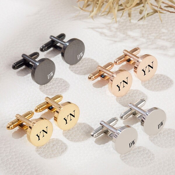 Engraved Cufflinks - Etsy