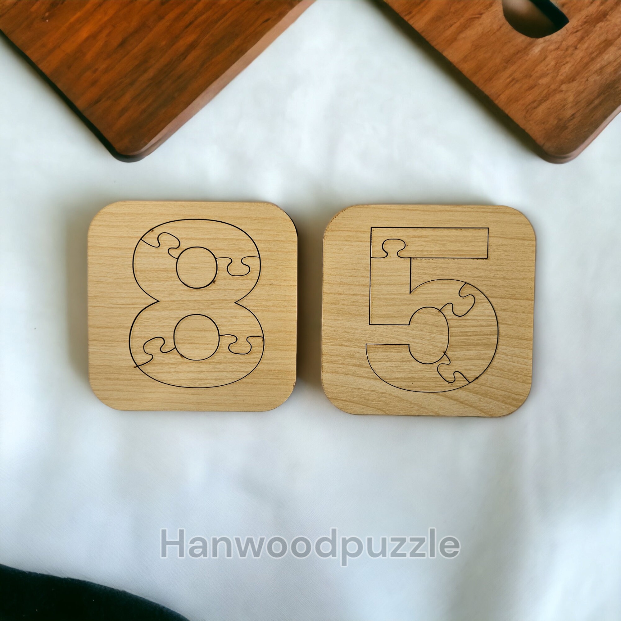 Numbers Dxf Pdf SVG AI and EPS 3D Puzzle File Digital - Etsy