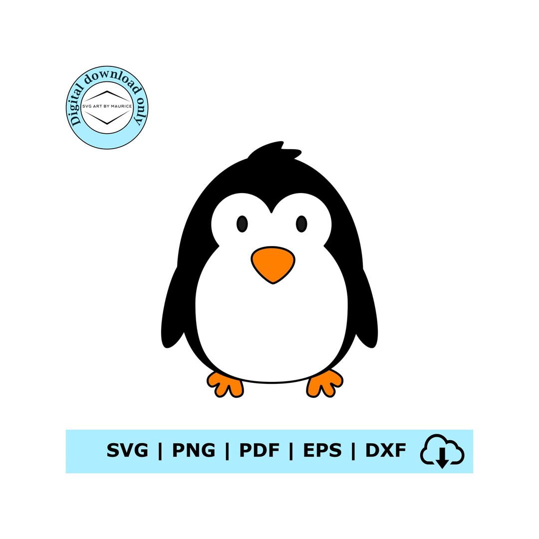 Penguin Layered Nursery Clipart Svg, Minimalistic Printable Jungle ...