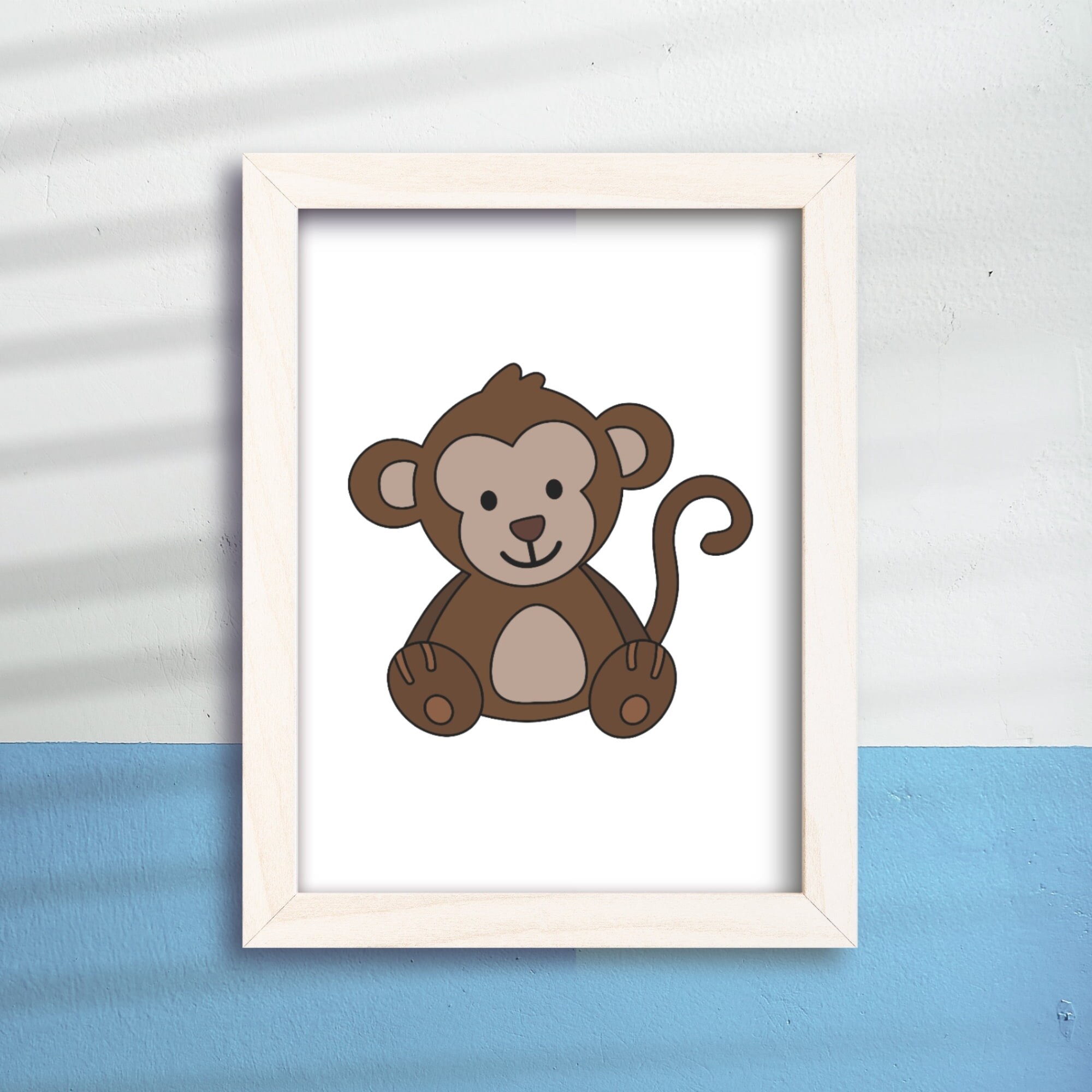 Baby Monkey Svg Jungle Animal Svg Monkey Svg cute Monkey Svg Animal Svg ...