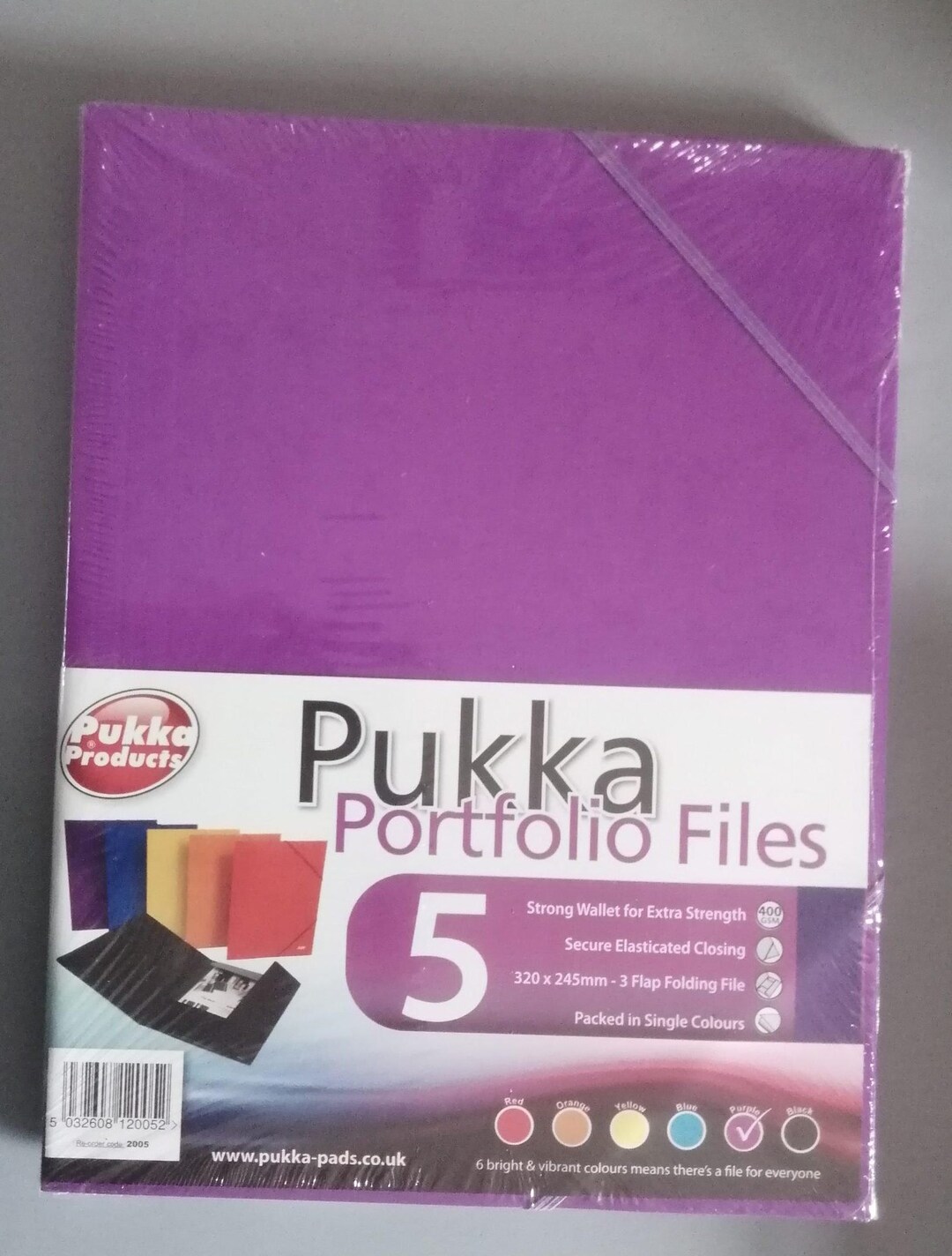 Pukka Portfolio Files Purple Pack of 5 - Etsy
