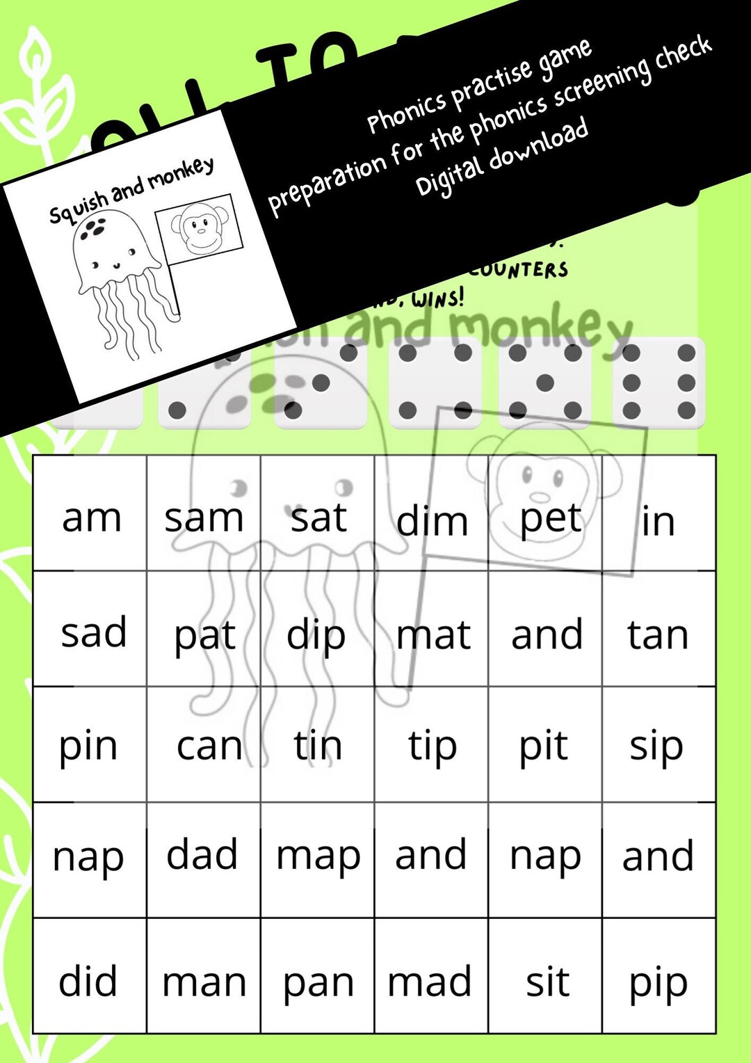 Phonics Roll And Read Game Reading Practise Phonics Etsy phonics-roll-and-read-game-reading-practise-phonics-etsy