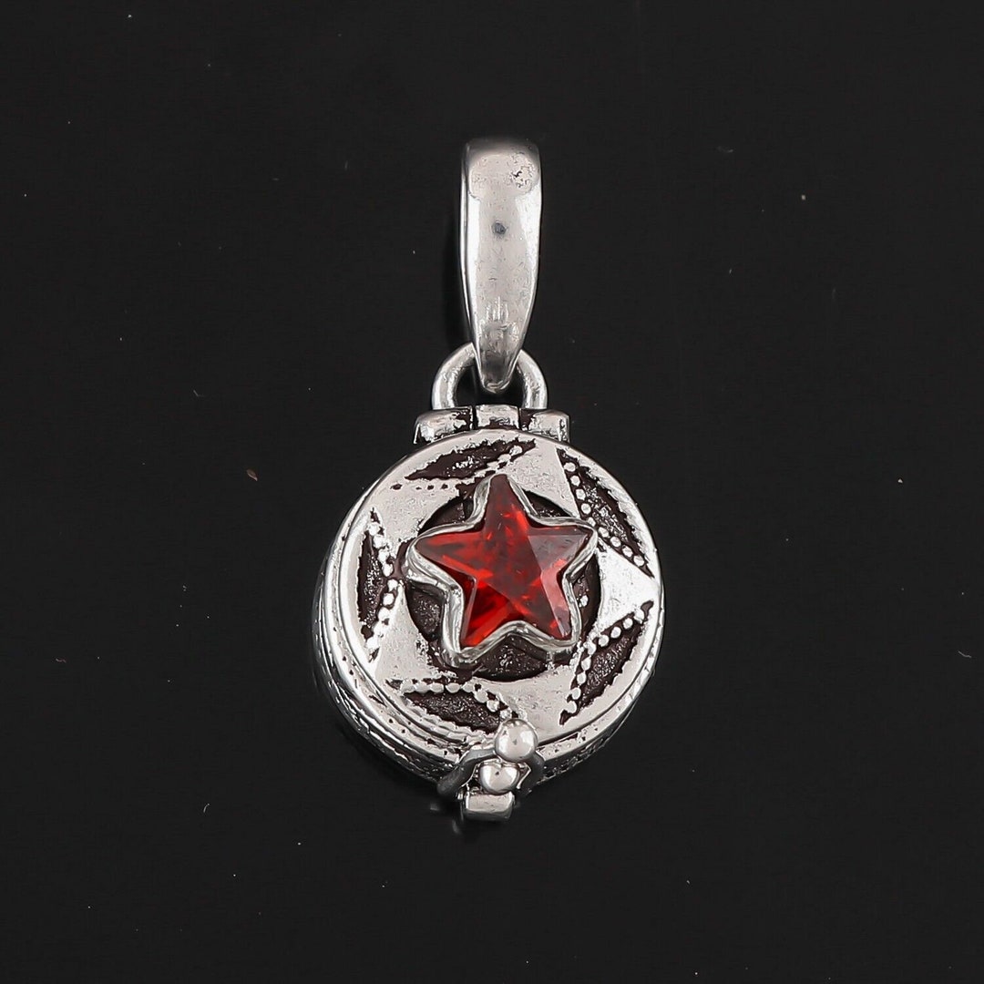 Poison Pendant, 925 Sterling Silver Garnet Gemstone Poison Pendant ...