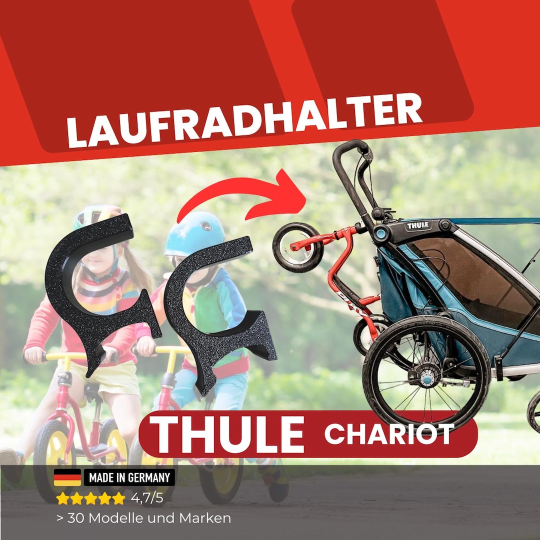 Halter für Thule Sport•Cross•Cab•Laufrad • Adapter •Kinderwagen ...