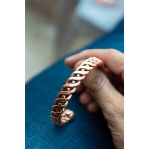 Pure Copper Braided Bangle | Copper Kada | Solid Copper | Twisted Wire Wrapped Bracelet ...