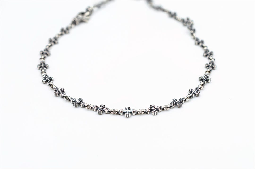 925 Sterling Pure Silver Cross Design Neck Chain | Stylish, Elegant ...
