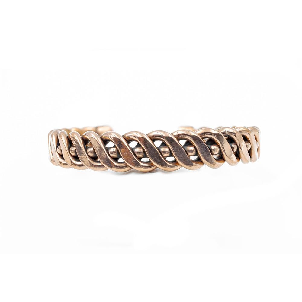 Pure Copper Braided Bangle | Copper Kada | Solid Copper | Twisted Wire Wrapped Bracelet ...