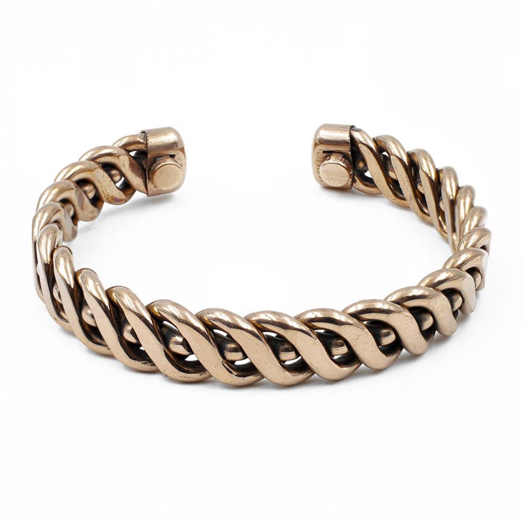 Pure Copper Braided Bangle | Copper Kada | Solid Copper | Twisted Wire Wrapped Bracelet ...