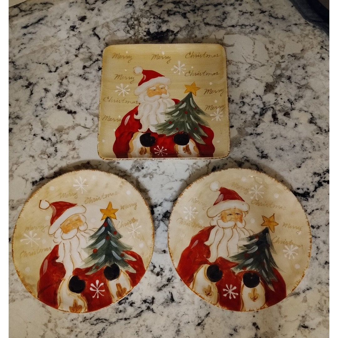 Holly Hill Maxcera Plates Salad Bread Plates Dessert Plates Kitchen and ...