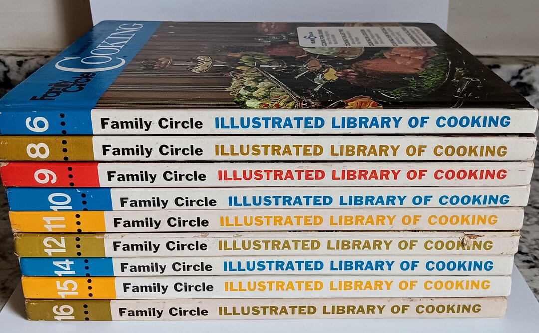 Family Circle Illustrated Library of Cooking Cookbooks - Vintage 1972 ...