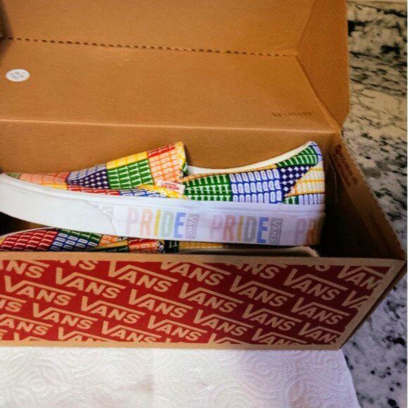 Rainbow Vans - Etsy