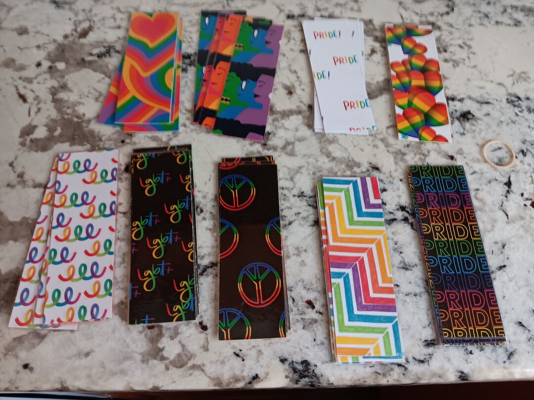 PRIDE Bookmarks Gay Bookmarks LGBTQIA Bookmarks - Etsy