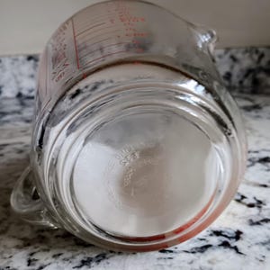 Vintage Pyrex Glass Measuring Cup D Handle 4 Cups 1 Quart 1 Liter - Etsy