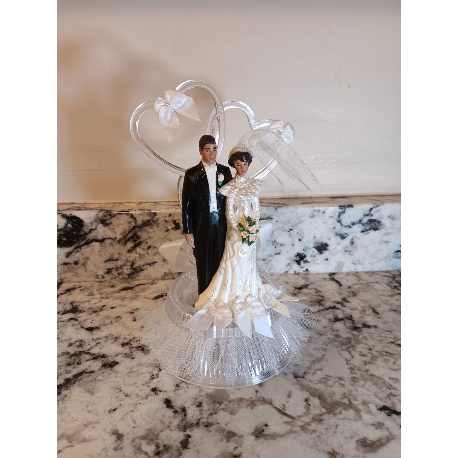 African American Cake Topper African American Wedding Black Bride and ...