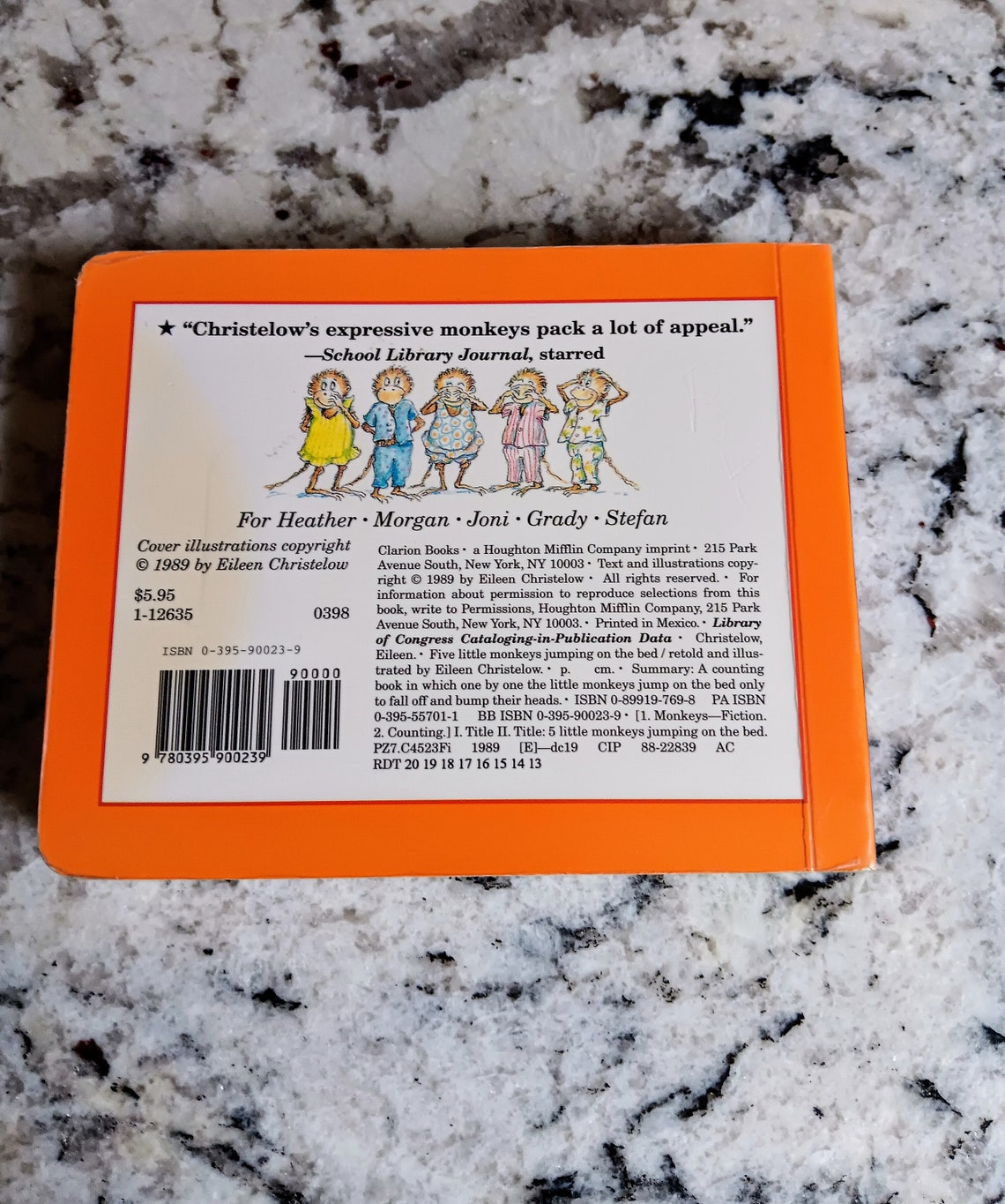 Children's Books - FIVE Little Monkeys Jumping on the Bed - Board Books ...